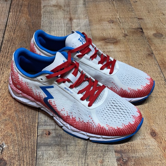 Shoes | 361 Feisu 2 White Red Royal Blue Running Training Shoes | Poshmark